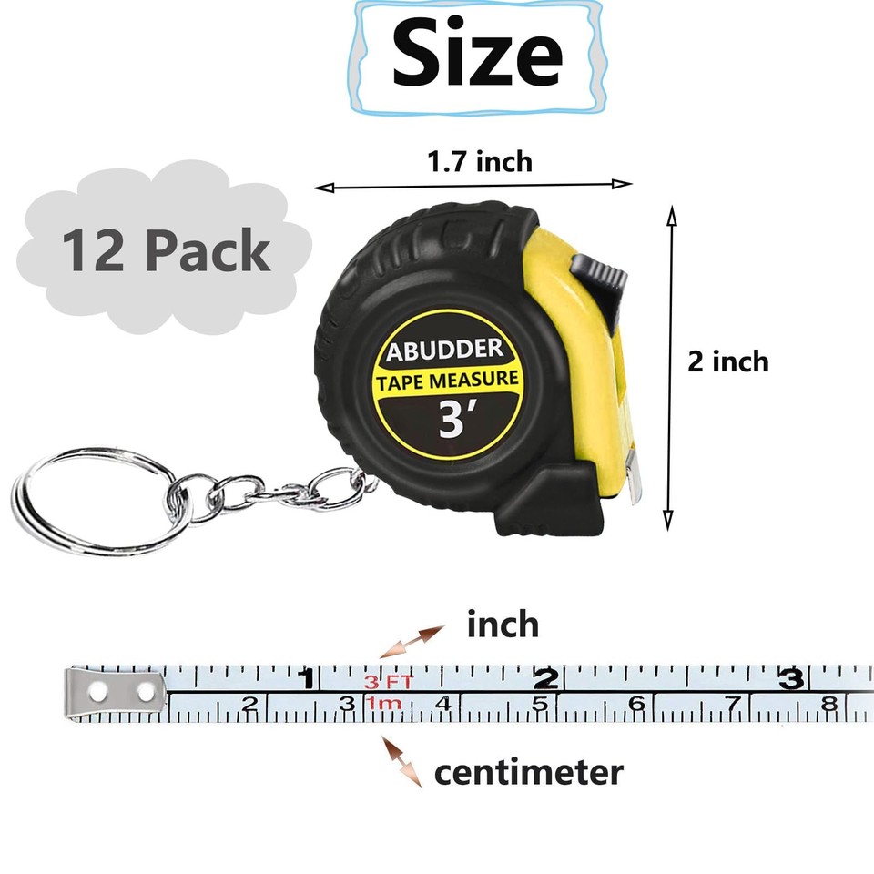 30 Pack Small Tape Measure Keychains,Mini Tape Measures Retractable ...