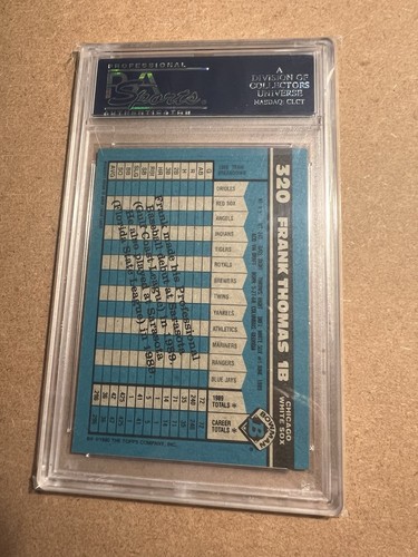 1990 BOWMAN #320 FRANK THOMAS RC HOF PSA/DNA AUTO ITP Signed Card | eBay
