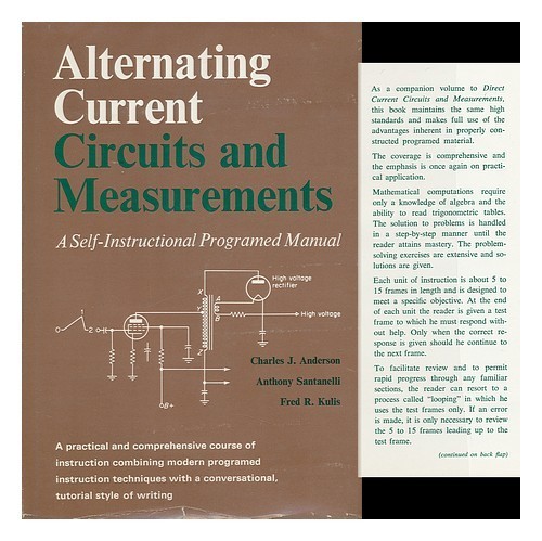 ANDERSON, CHARLES J. Circuits et mesures de courant alternatif ...