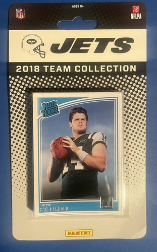 SAM DARNOLD 2018 SEALED DONRUSS NEW YORK JETS FACTORY TEAM SET. NEXT SB ...