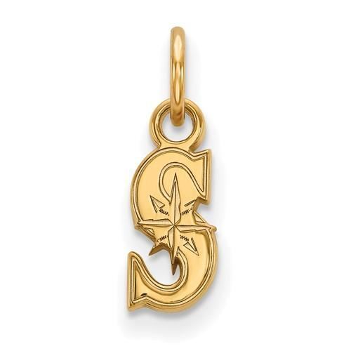 10k Gold MLB Seattle Mariners Letter S XS Pendant | eBay