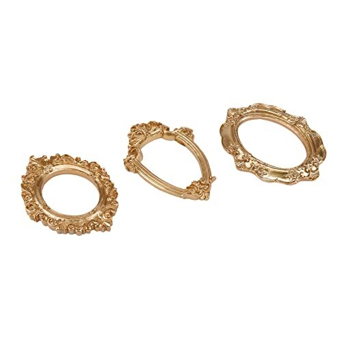 5 Pieces Resin Picture Frame Vintage Photograpy Props Golden Wall ...