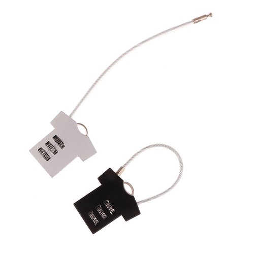 3 Digit Password Lock Steel Wire Security Lock Suitcase Luggage Coded ...