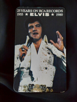Elvis Presley Pocket Calendar Card RCA Records Vintage 1980 FREE ...