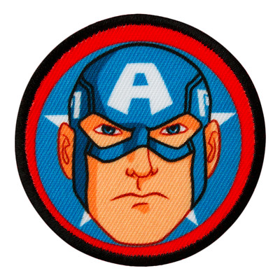 AVENGERS Captain America Button Aufnäher Aufbügler Iron Patch ...