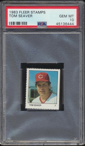 1983 Fleer Stamps Tom Seaver HOF Cincinnati Reds PSA 10 GEM MINT | eBay