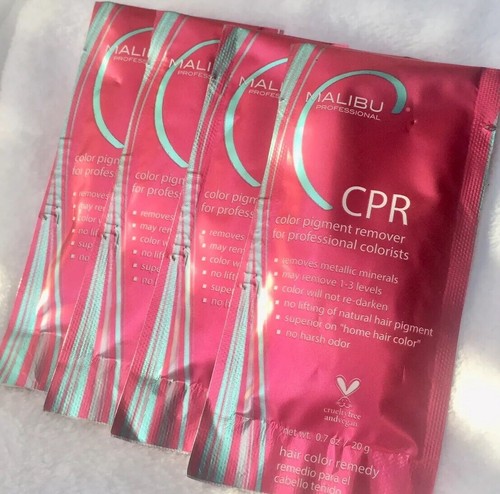 4 Malibu CPR Color and Stain Remover Correction Packets and 4 ...