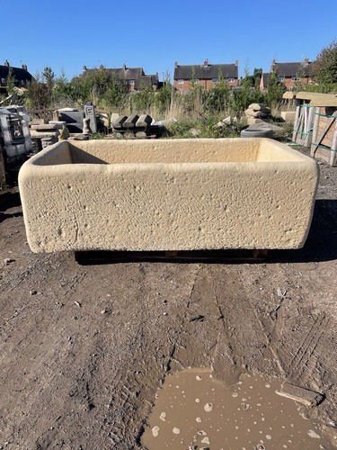 large Cast stone trough | eBay