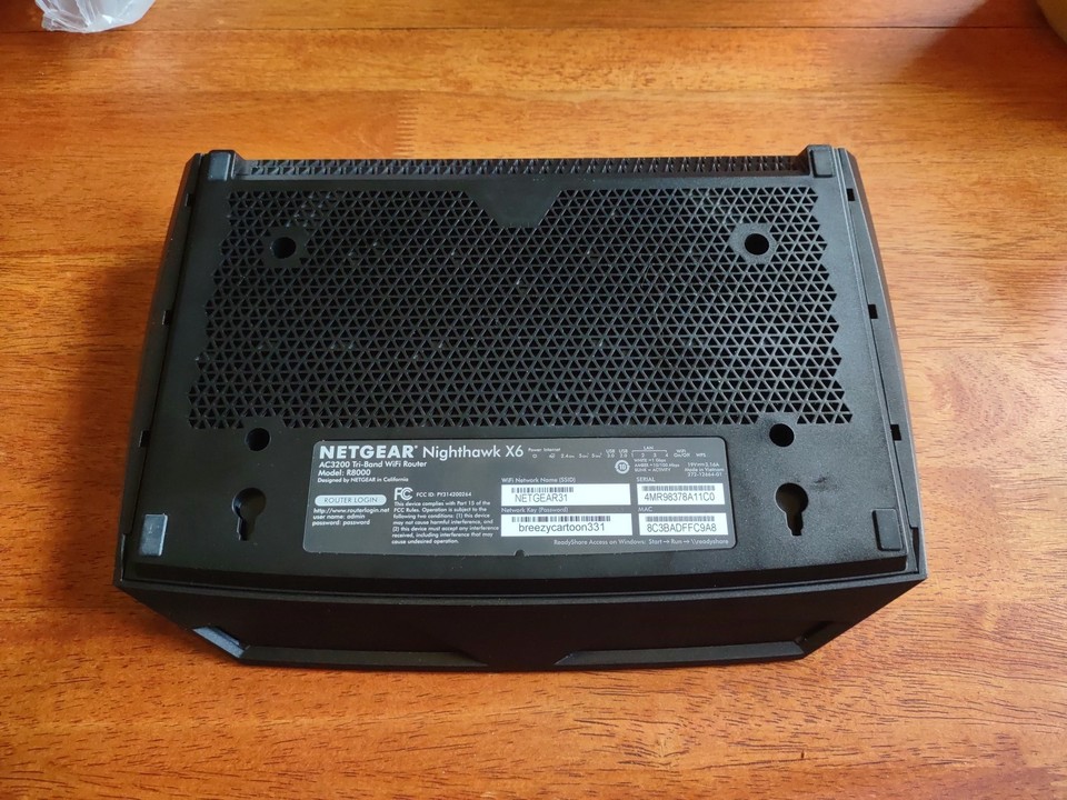 NETGEAR Nighthawk X6 R8000 AC3200 Tri-Band WiFi Router - Tested | eBay