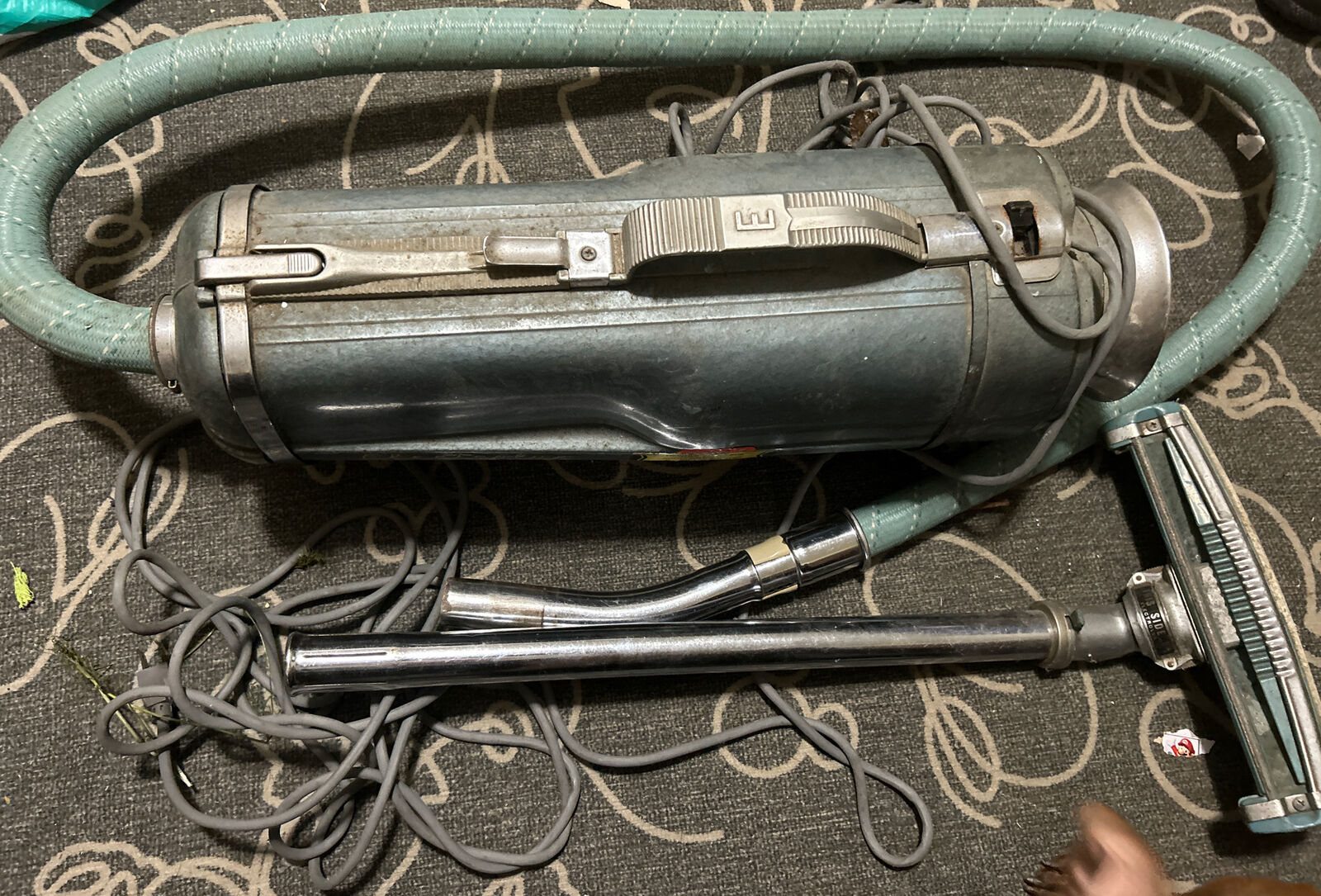 Vintage Retro Electrolux Metal Canister Vacuum Cleaner Model E Tested ...