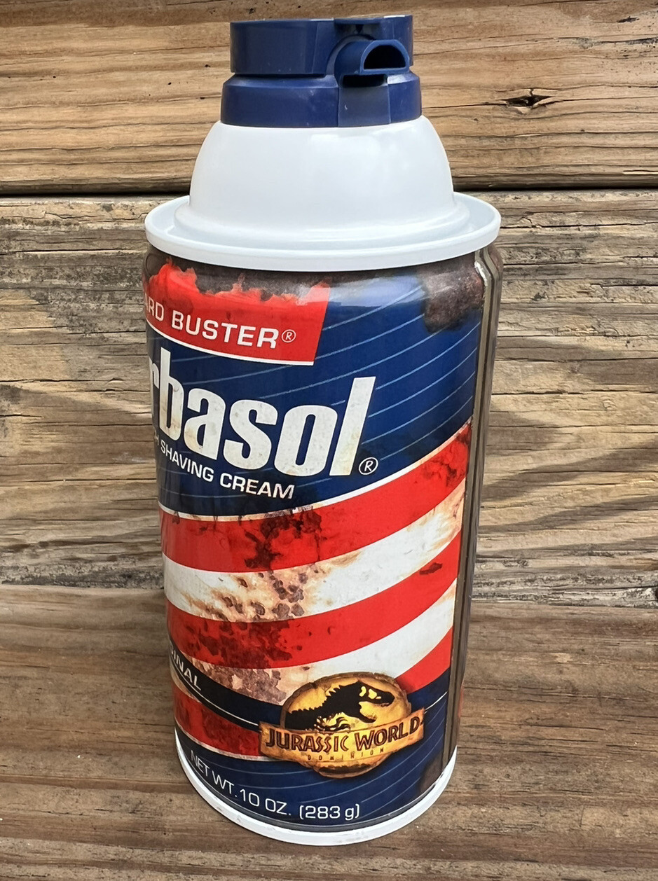 Jurassic Word Limited 2022 Beard Buster Rare Barbasol 10oz Can RUST ...