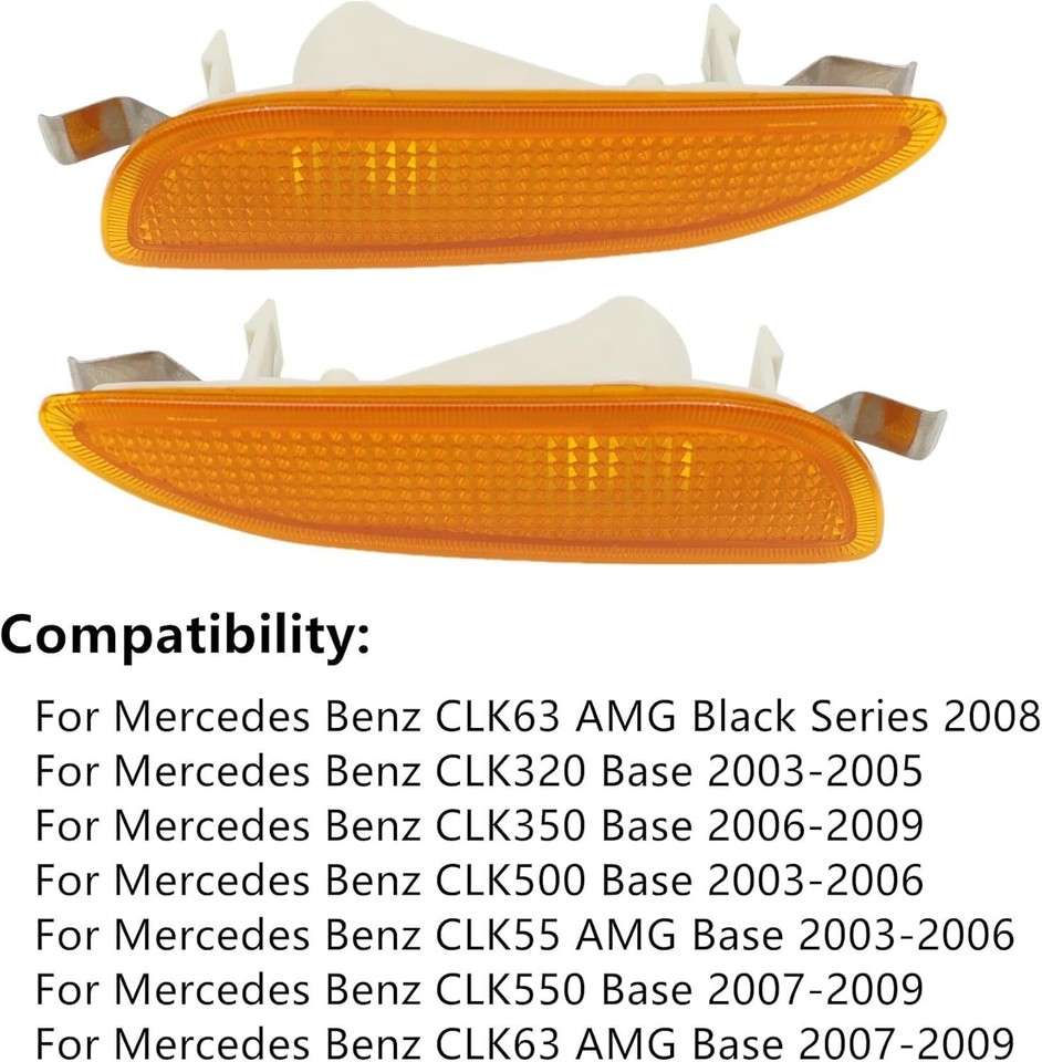 Mercedes W209 CLK Side Marker Turn Signal for CLK320 CLK350 CLK500 ...