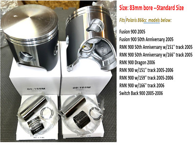 2005 2006 Polaris RMK Dragon_Fusion 50th Ann_Switchback 900 Pistons ...