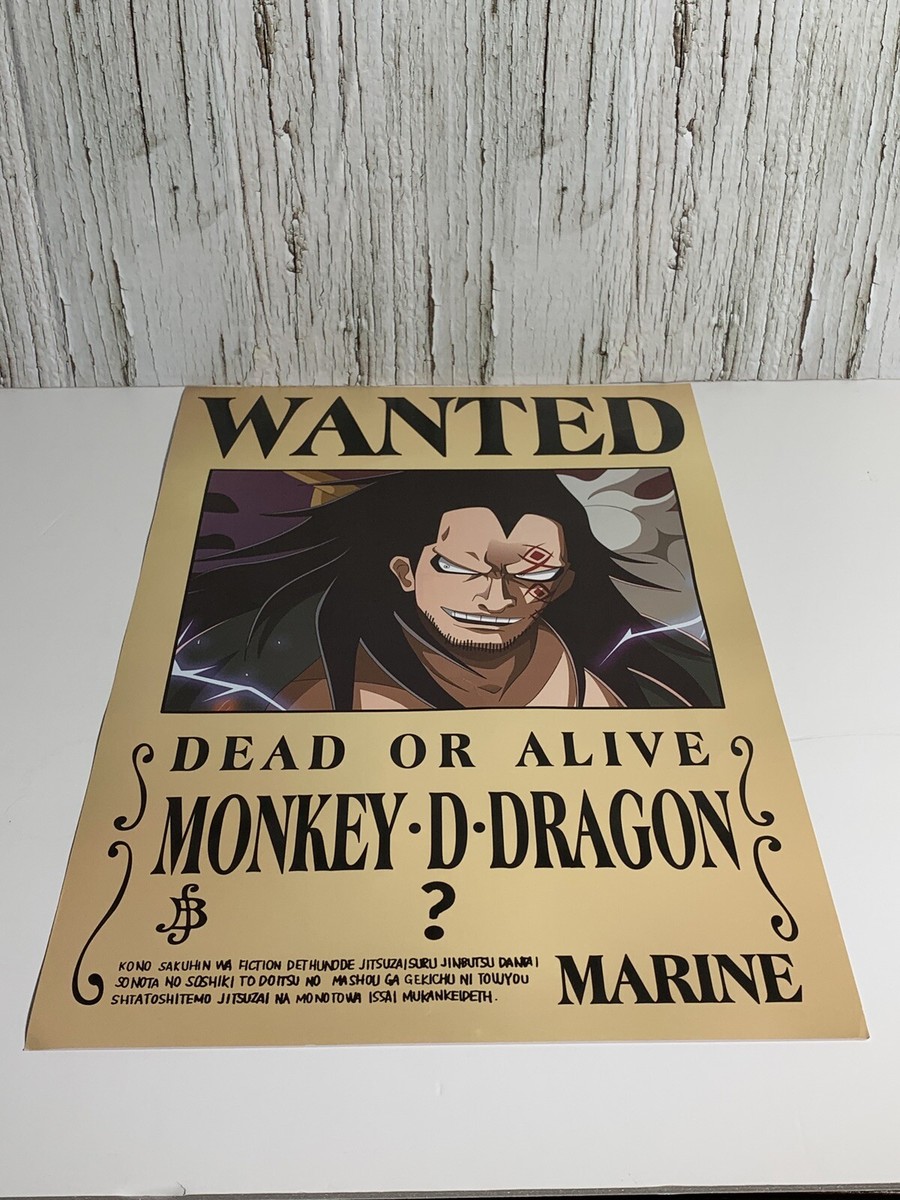 One Piece Wanted Posters Dragon New Edition One Piece Poster INUARASHI