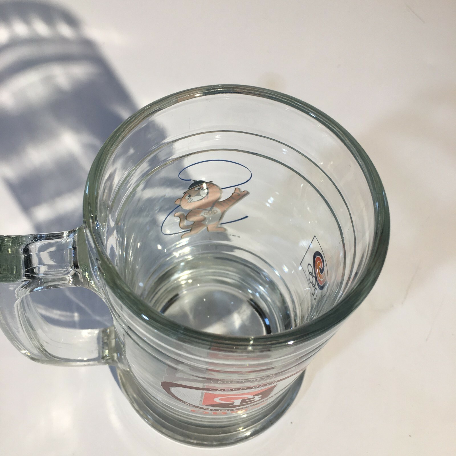 OB Lager 1983 Seoul Olympic Glass Beer Mug Oriental Brewery Hodori ...