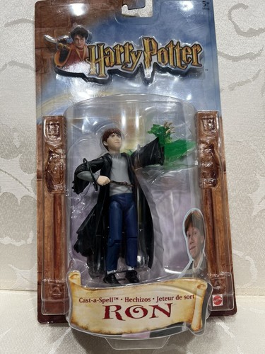 VINTAGE HARRY POTTER CAST-A-SPELL RON WEASLEY ACTION FIGURE MATTEL 2002 ...