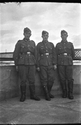 Photo Negative, Eastern Front, Romania, View of Three Comrades; 5026 ...