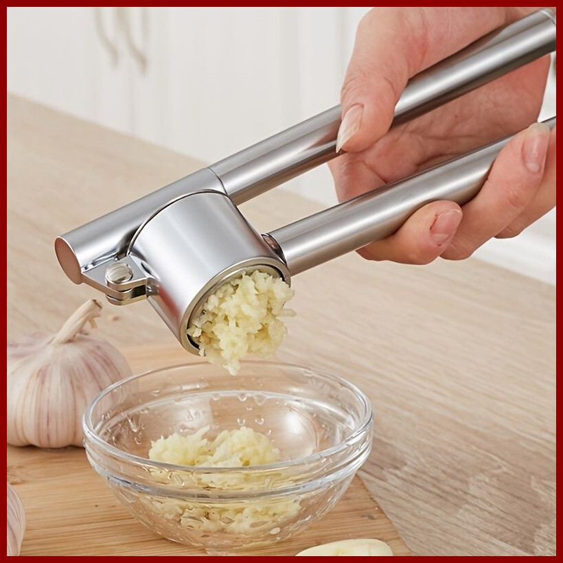 2pcs Garlic Press Kitchen Tool Utensil Stainless Steel Sturdy Removable ...