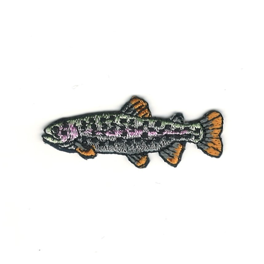 Trout Game Fish Patch Embroidered Cut out Iron on Sew on Lot 4 | eBay