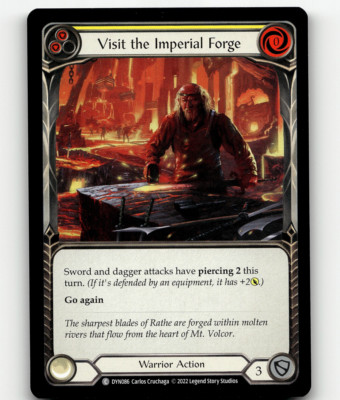 Flesh And Blood Visit the Imperial Forge (Yellow) DYN086 Dynasty Common ...