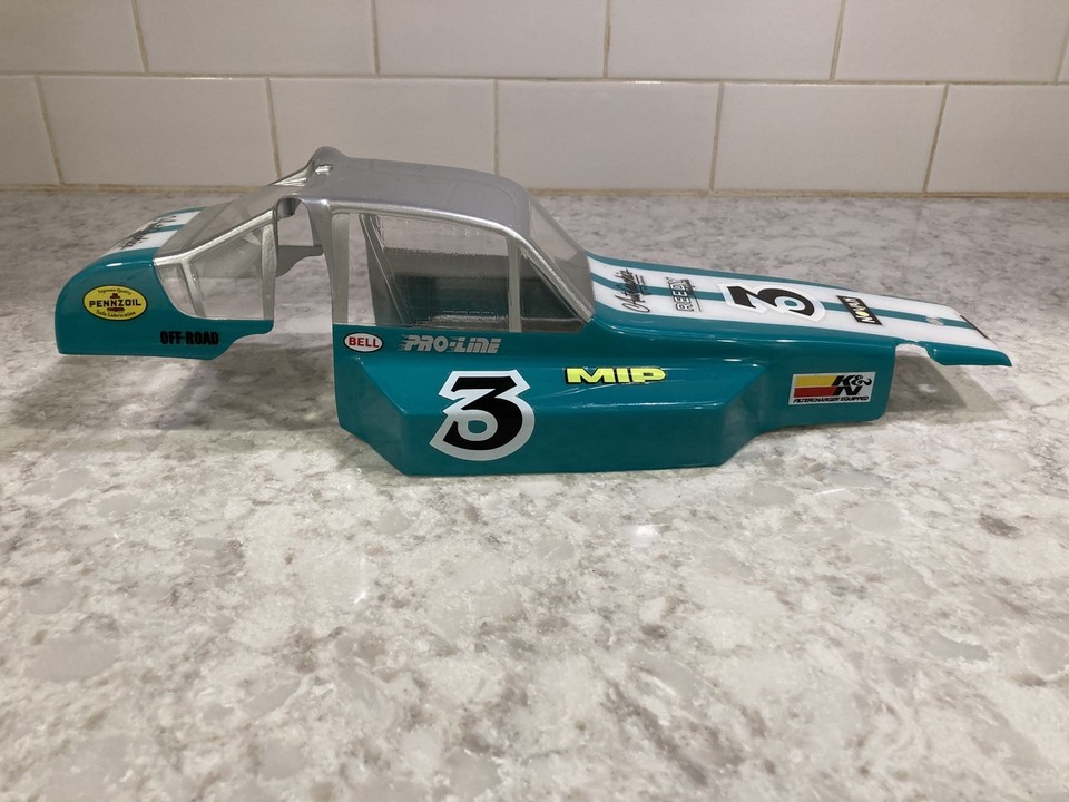Vintage RC Team Associated Protech OG body OG Decals Novak Autographics ...