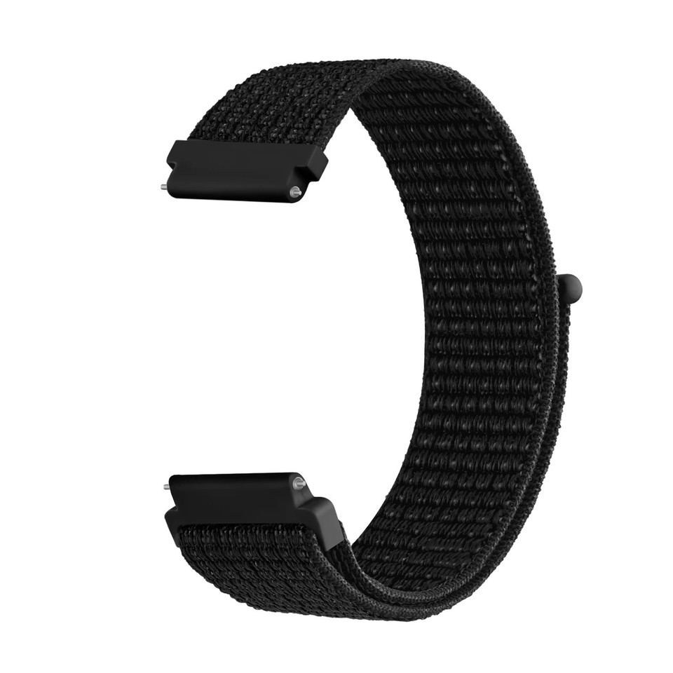 18mm Woven Nylon Sport Loop Watch Band Strap W/ Quick Release Spring ...