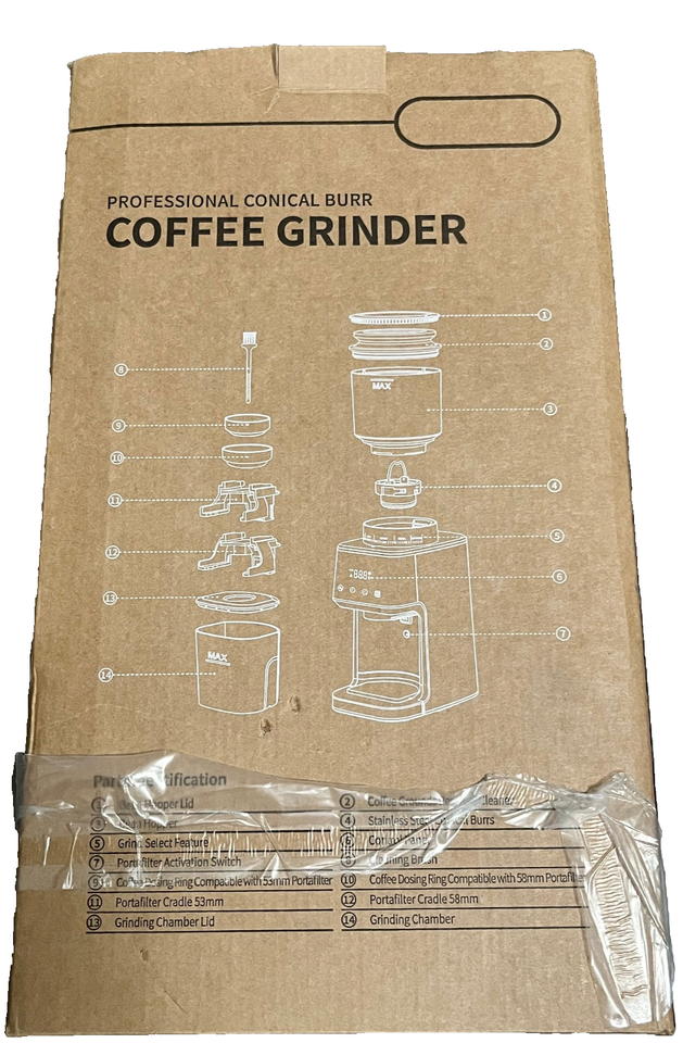 SHARDOR Conical Burr Coffee Grinder, Electric Burr One-Touch Automatic ...