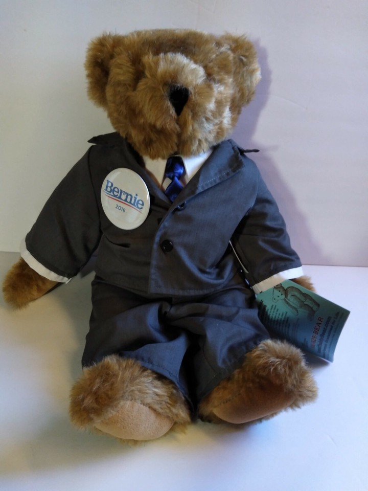 Vermont Teddy Bear 🧸 Bernie Sanders 2016 Special Edition 16” Plush Made ...