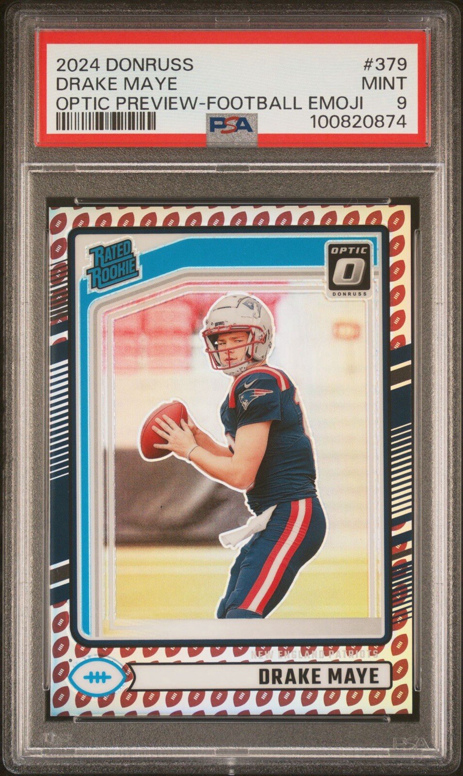 2024 Panini Donruss Optic Preview Rated Rookie Drake Maye Football ...