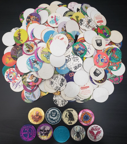 Pogs 350 Milk Caps & 9 Slammers Unsorted! Retro Rare & Hard To Find ...