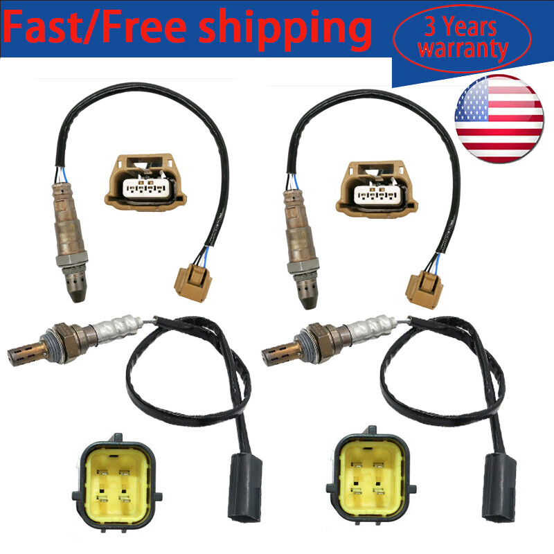 4pcs Oxygen Sensor Up+Down For 2011-13 Nissan 370Z 3.7L Infiniti QX50 ...