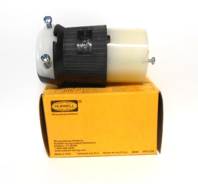 Hubbell 2713 Insulgrip Twist Lock Plug 3 Pole 4 Wire Locking 30a 125 ...