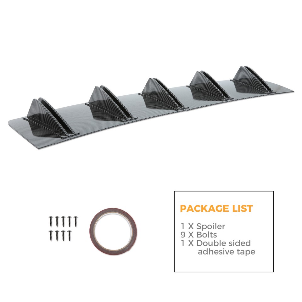 Carbon Fiber Fin Rear Diffuser Bumper Spoiler Splitter For Lexus SC430 ...