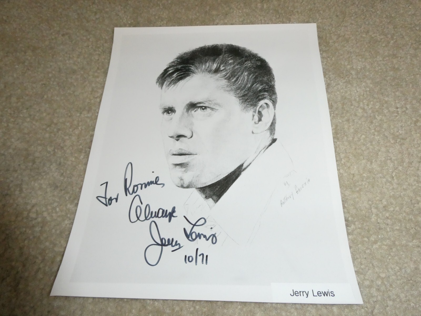Vintage Movie TV Actor Jerry Lewis Autograph Signed 10x8 Photo Print | eBay