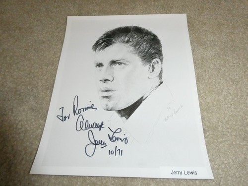 Vintage Movie TV Actor Jerry Lewis Autograph Signed 10x8 Photo Print | eBay