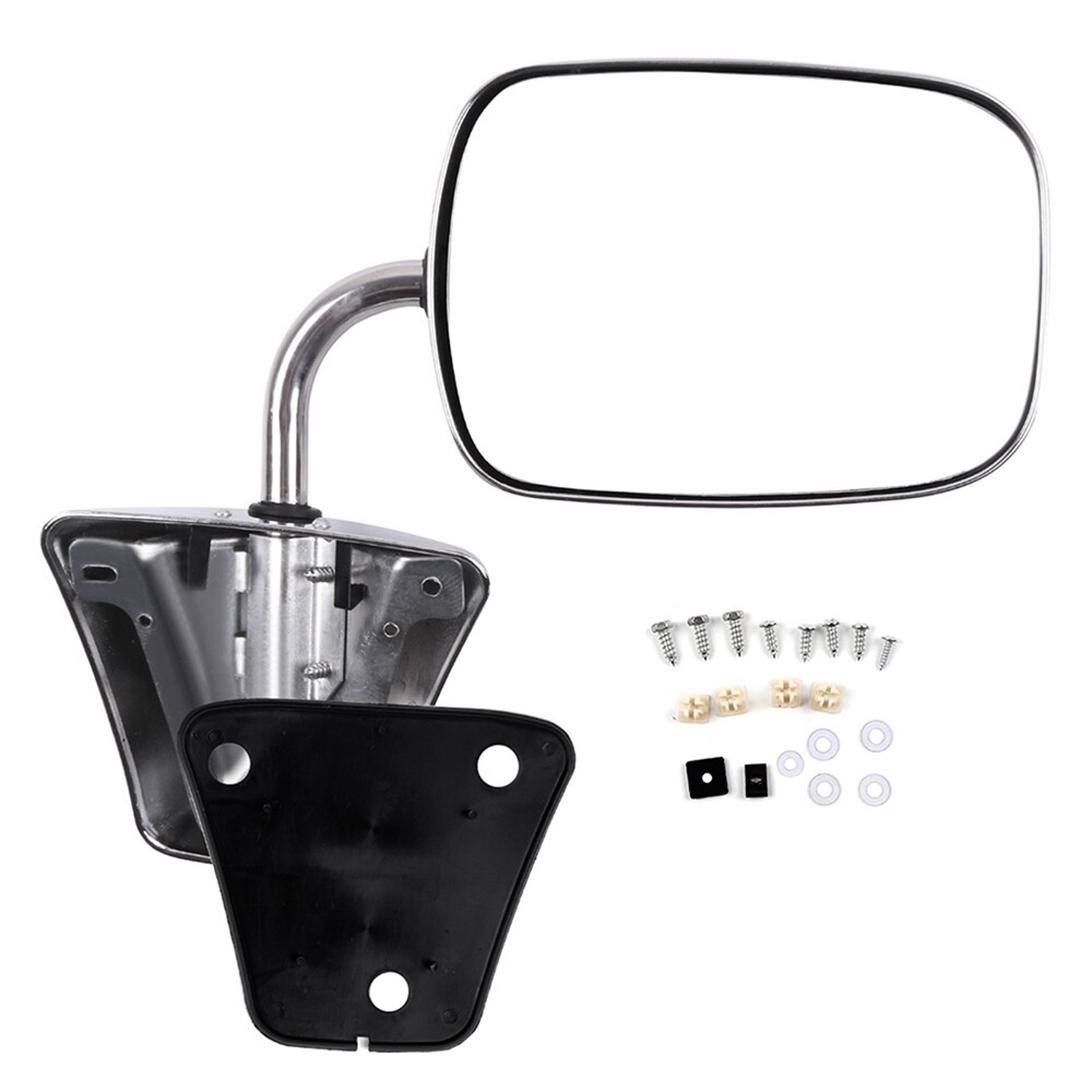 1x Chrome Side View Manual Mirror LH/RH For Chevy C10 C20 C30 K10 K20 ...