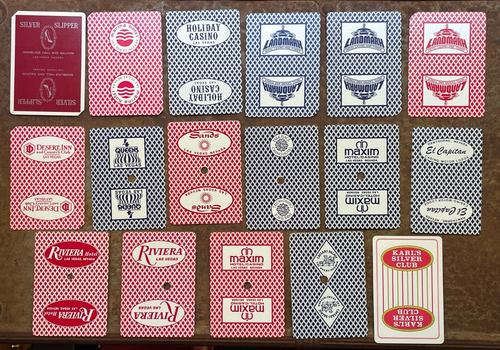 Large Lot 17 Casino singles Playing Cards, Ceasar's Rivera Sands y mas ...