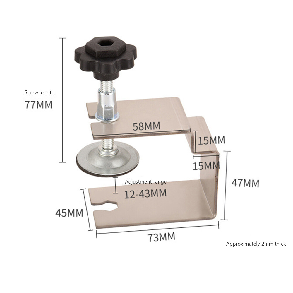 Drawer Front Fixer 64mm/54mm/73mm G-shaped Clips for Woodworking (1pcs ...