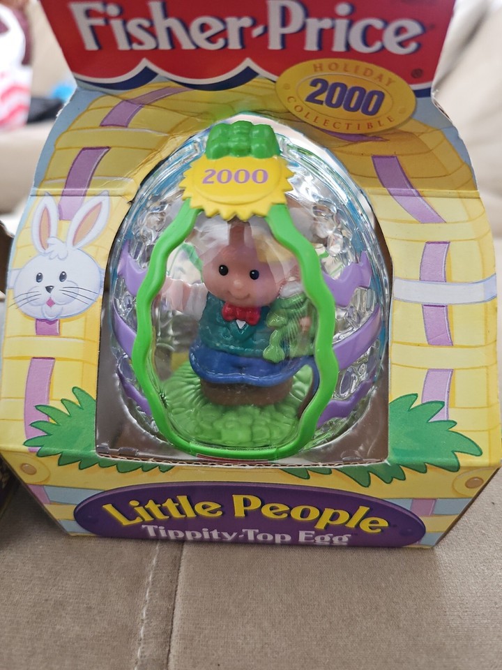 2000 Fisher Price Little People Easter Tippity-Top Egg Eddie NEW OLD ...