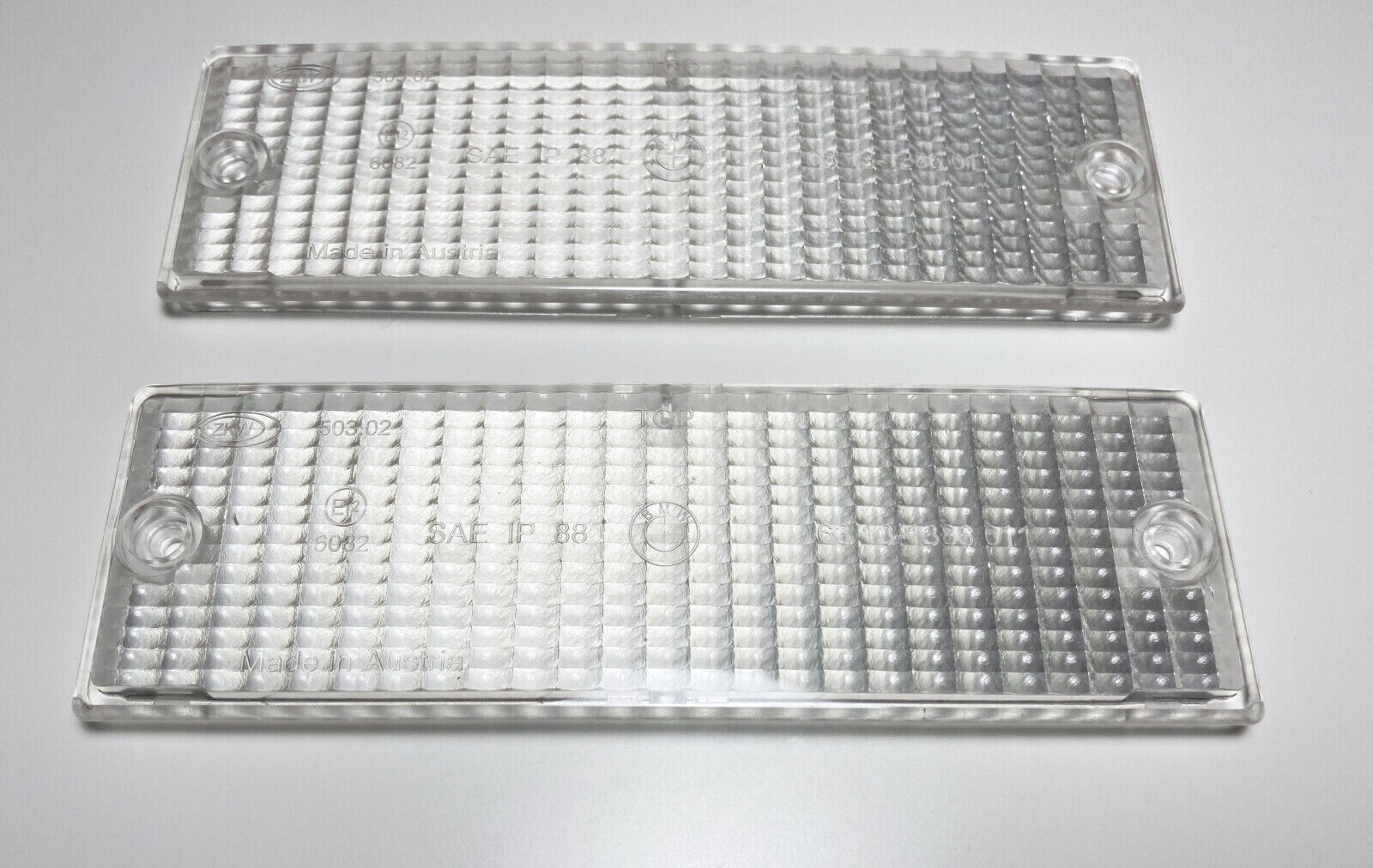BMW E30 Late Model Clear Turn Signal Blinker Lens Set Original ZKW ...