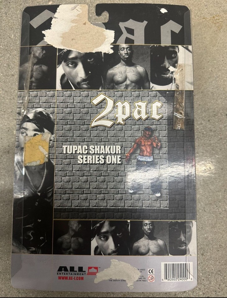 TUPAC SHAKUR ACTION FIGURE DOLL, RARE 2001 ALL ENTERTAINMENT 2PAC ...