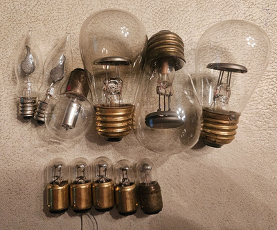 Neon/Argon Glow Bulb / Lamp with a Twist Lock Bayonet Type and screw ...