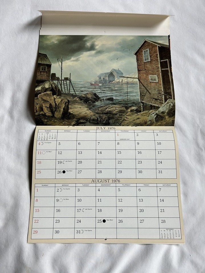1976 International Harvester Canadian Heritage Calendar Reichardt ...