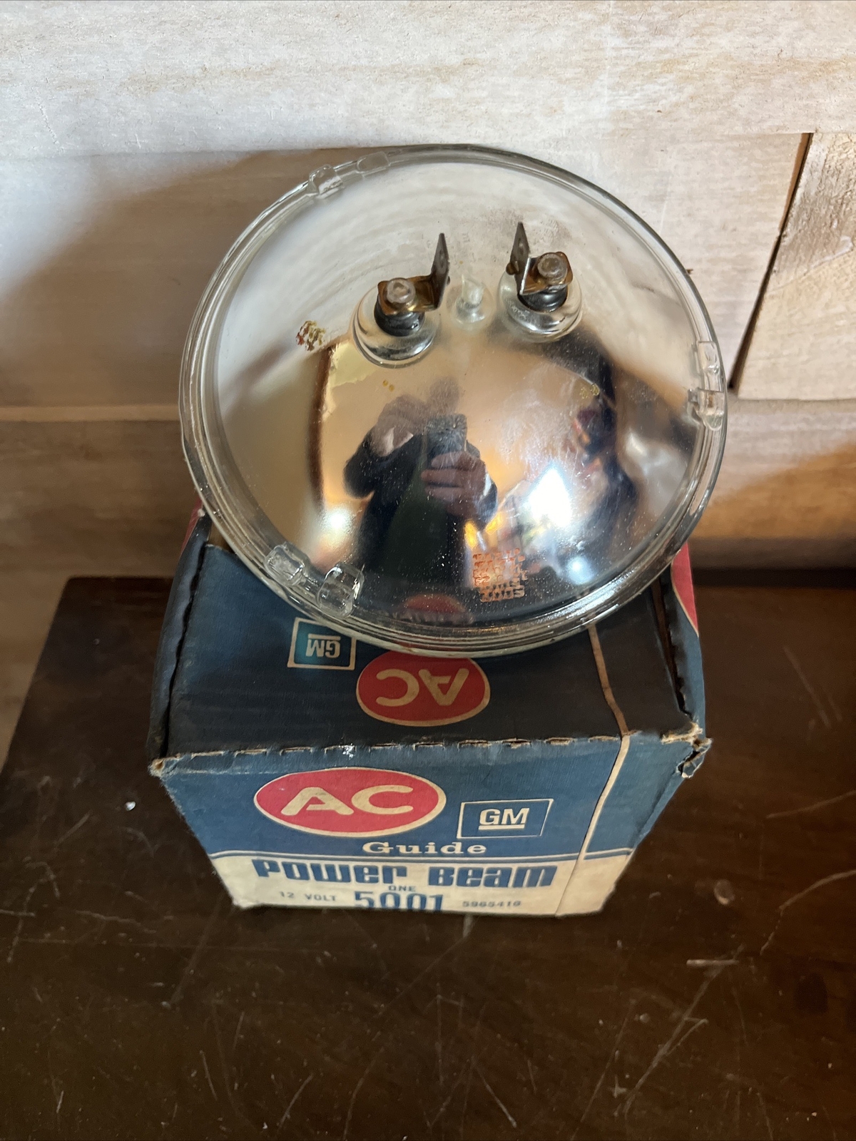 NOS AC Guide GM Delco 5001 Power Beam Headlight Headlamp Light Vintage ...