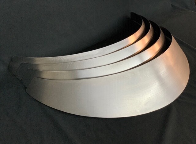 Universal 5" Wide Metal Fender Flares Style 2 4-piece Set | Steel ...
