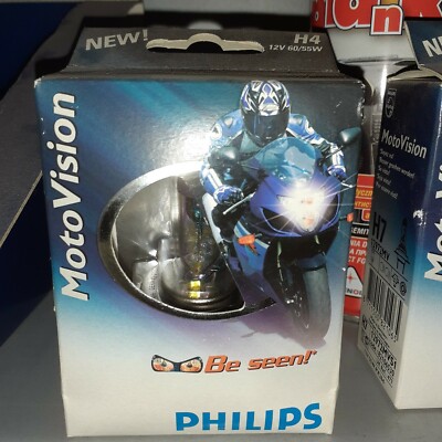 PHILIPS H4 Be seen MotoVision +40 % mehr Licht orange 12342MVS1 | eBay.de