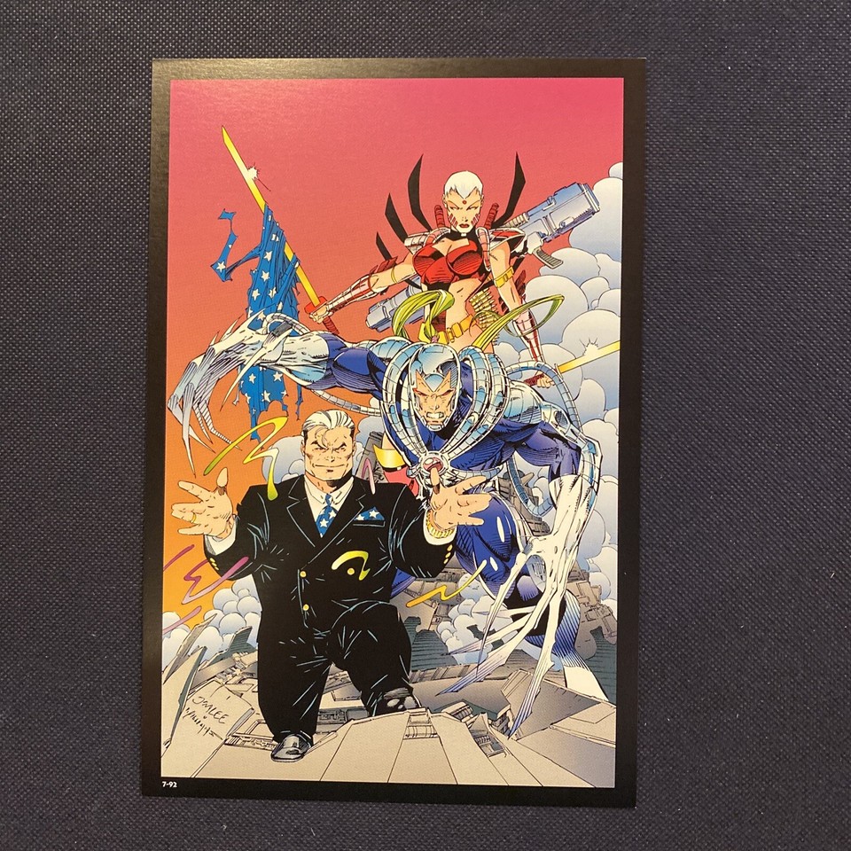 1992 WILDC.A.T.S ART PORTFOLIO #/5000 Jim Lee Signed on Cover #1 RARE ...