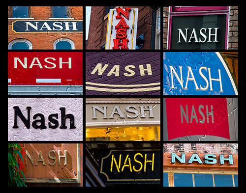 NASH Name Poster featuring photos of actual signs | eBay