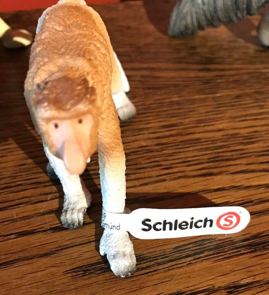 SCHLEICH WILD ANIMALS - ANTEATER, DROMEDARY CAMEL & PROBOSCIS MONKEY ...