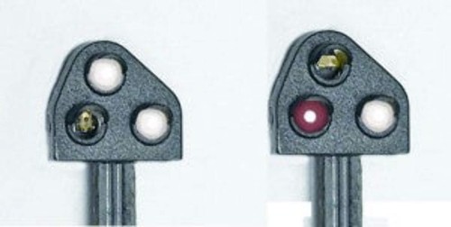 Train-Tech GK2 OO Gauge Red/White Ground Light Signal Kit | eBay